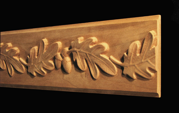 Decorative Wood Moulding-Frieze- Carved Oak Leaves & Acorns Decorative Wood Moulding-Frieze- Carved Oak Leaves & Acorns