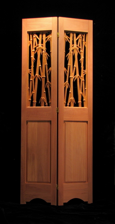 Decorative Partition Screen - Carved Bamboo