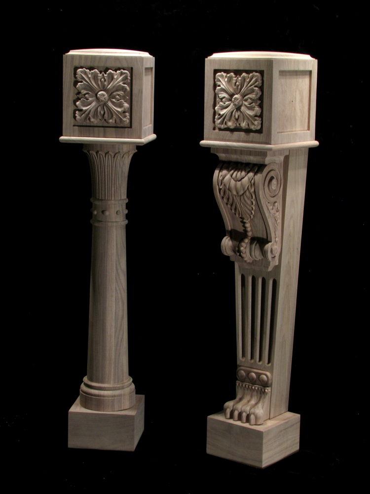 Carved Newel Post