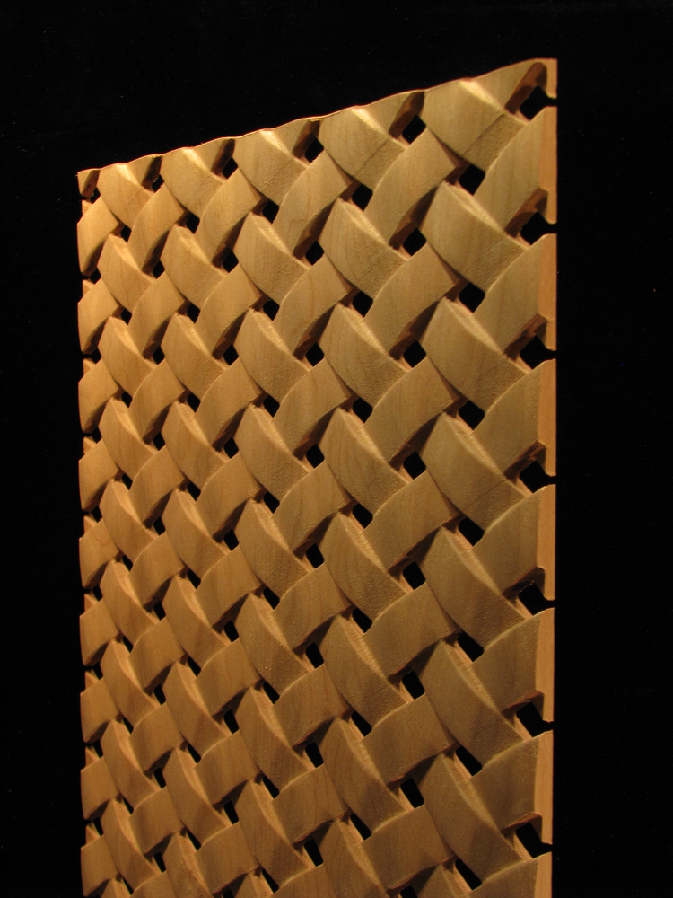Carved Basket Weave Wood Panels | Heartwood Carving