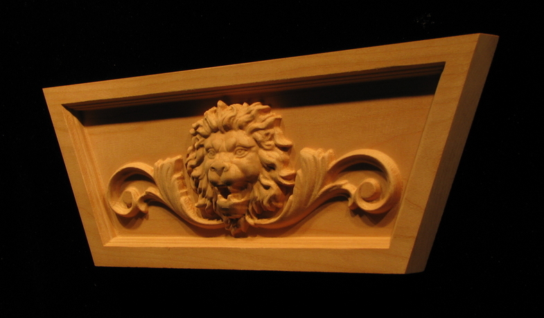 Keystone - Lion and Scroll