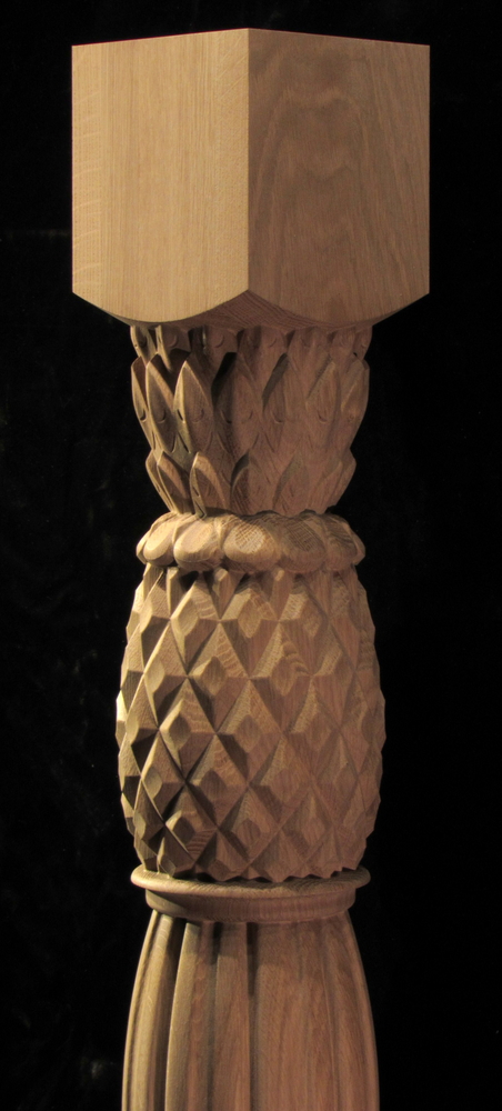 Column - Pineapple Column Carved Wood