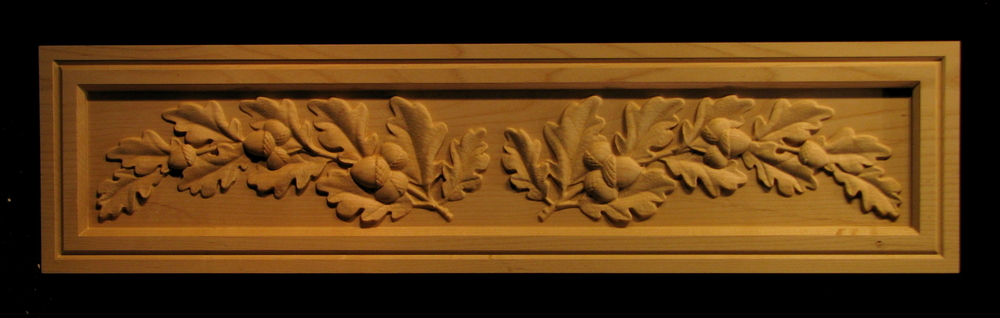 Panel - Oak Leaves and Acorns | Themed Carved Panels - Tropical ...