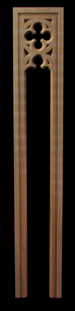 Pilaster - Gothic Quatrefoil with Pierced Arch