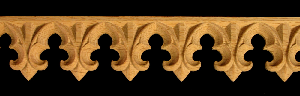 Moulding - Gothic Spire Croquette Carved Wood #3