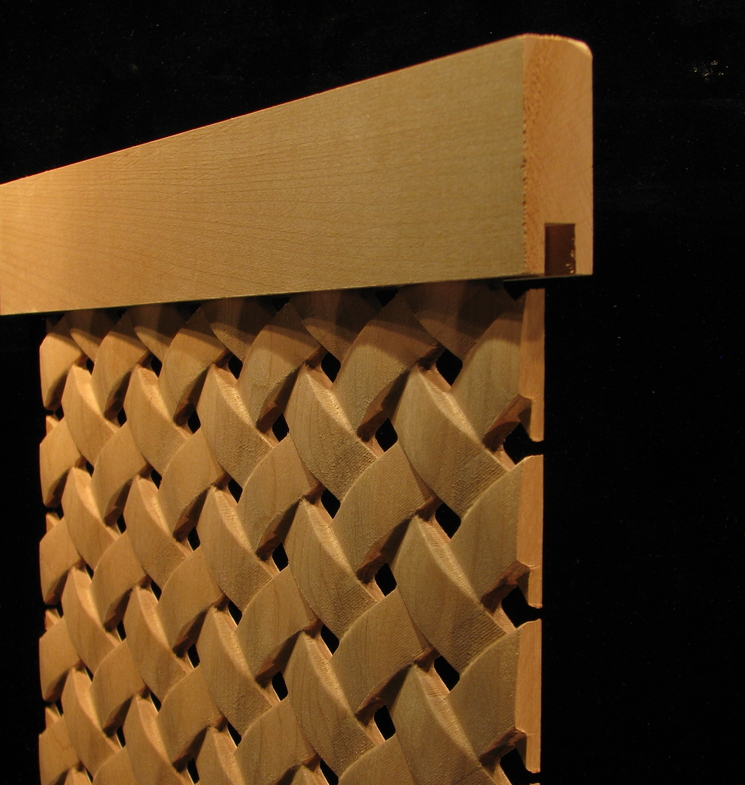 Carved Wood Panels - Pattern #29 - Simple Weave