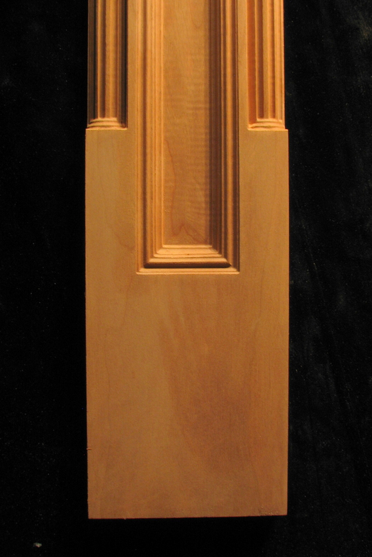 Carved wood column pilaster - Profiles with Roundovers