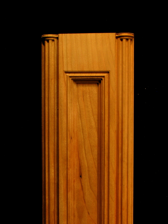Carved wood column pilaster - Profiles with Roundovers