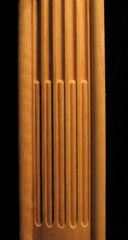 Carved wood column pilaster - Profiles with Roundovers