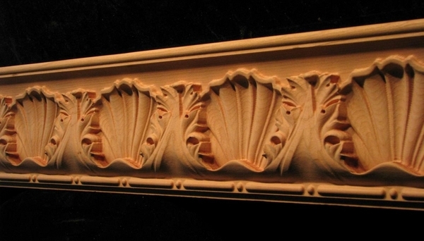 Moulding - Large Acanthus w Shell Carved Wood