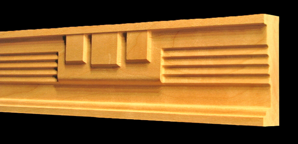 Frieze- Deco Pattern Decorative Carved Wood Molding