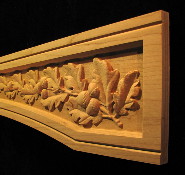 Range Hood Panel - Oak Leaves and Acorns