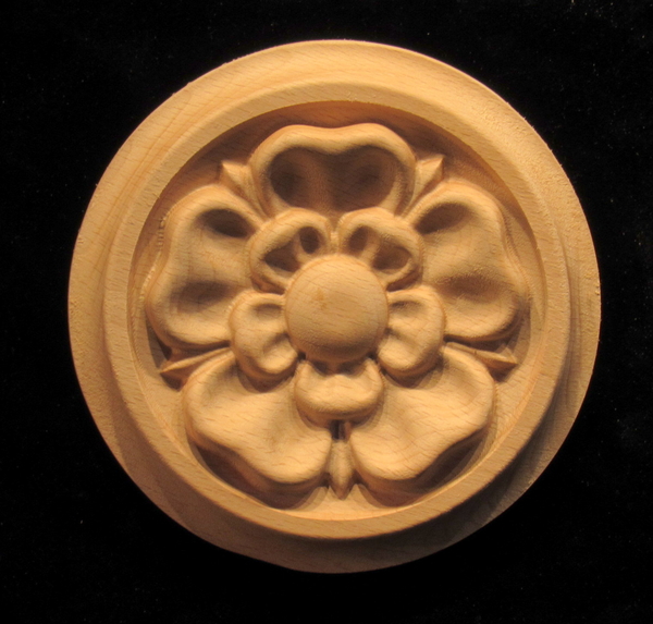 Rose Pattern Wood Carvings and Moulding | Carved Rose Accents