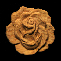 Rose Pattern Wood Carvings and Moulding | Carved Rose Accents