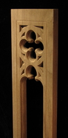 Pilaster - Gothic Quatrefoil with Pierced Arch